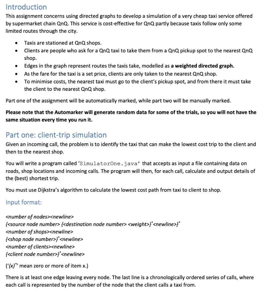 Solved Introduction This assignment concerns using directed | Chegg.com