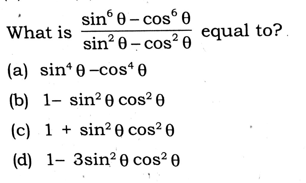 Solved 6 COS - equal to? 2 2 - sino - cos What is sin? | Chegg.com