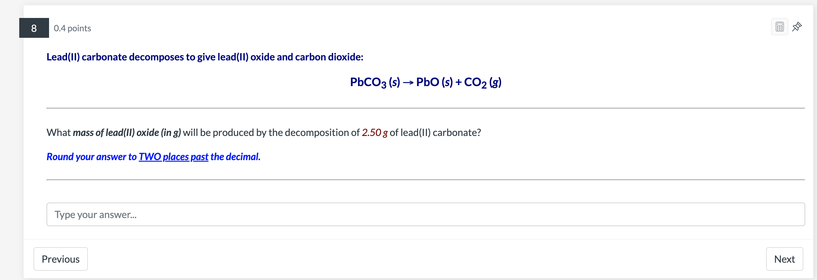 Solved Limiting Reactant Calculations Fe2O3( | Chegg.com