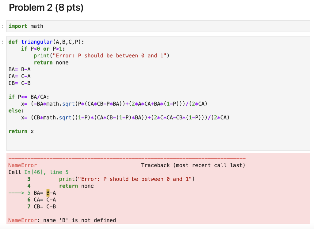 Solved Problem 2 (8 pts) | Chegg.com