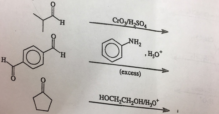 Solved Cro/H-SO (excess) HOCH,CH2OHH O | Chegg.com