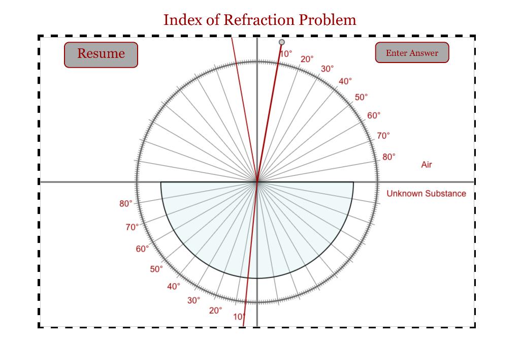 Index of Refraction Problem | Chegg.com