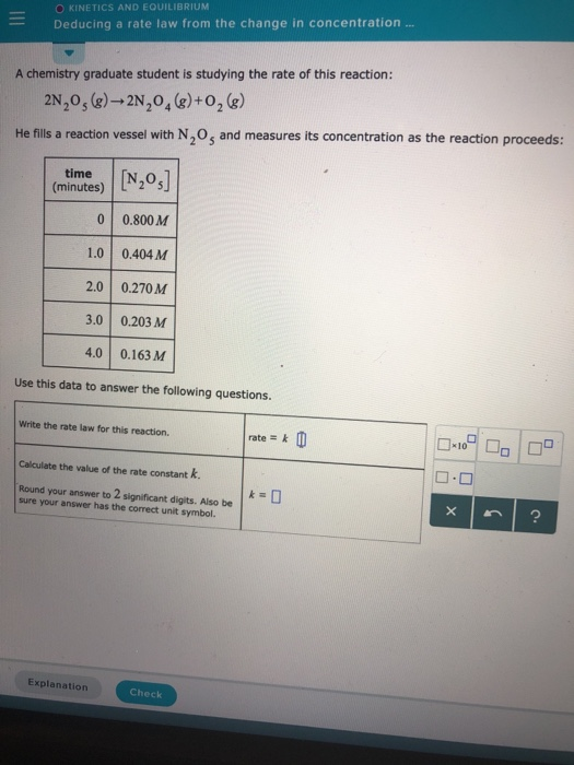 -O KINETICS AND EQUILIBRIUM = Deducing a rate law | Chegg.com