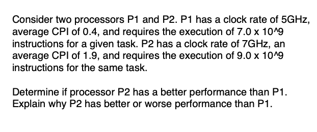 Solved Consider two processors P1 and P2. P1 has a clock | Chegg.com