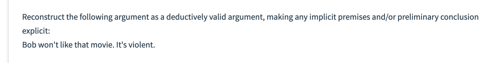 Solved Reconstruct the following argument as a deductively | Chegg.com