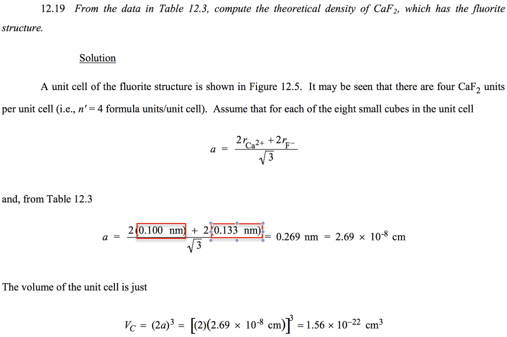 Solved 12.19 From the data in Table 12.3, compute the | Chegg.com