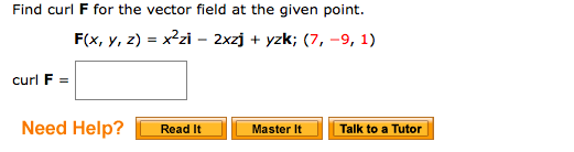 Solved Find curl F for the vector field at the given point | Chegg.com