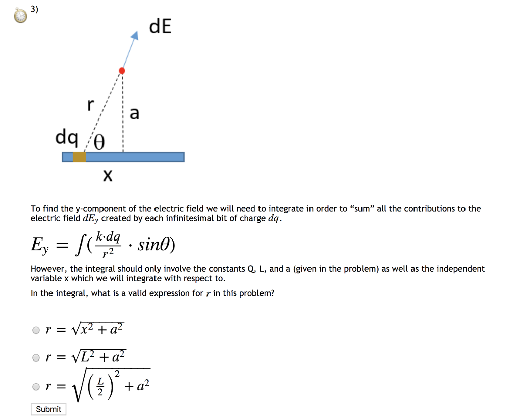 Solved A uniform continuous line charge with net positive | Chegg.com