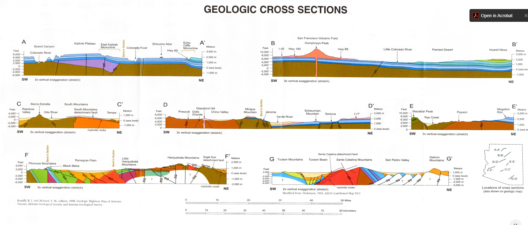 Solved Worksheet 140-3. Geology of Local Areas in Arizona | Chegg.com