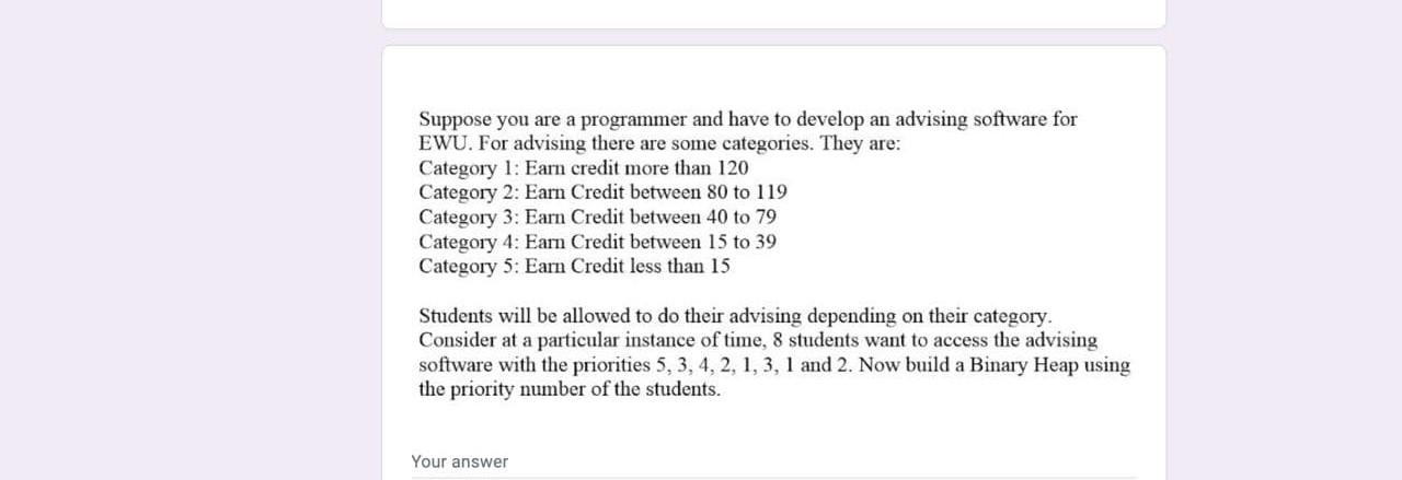 Solved Suppose you are a programmer and have to develop an | Chegg.com