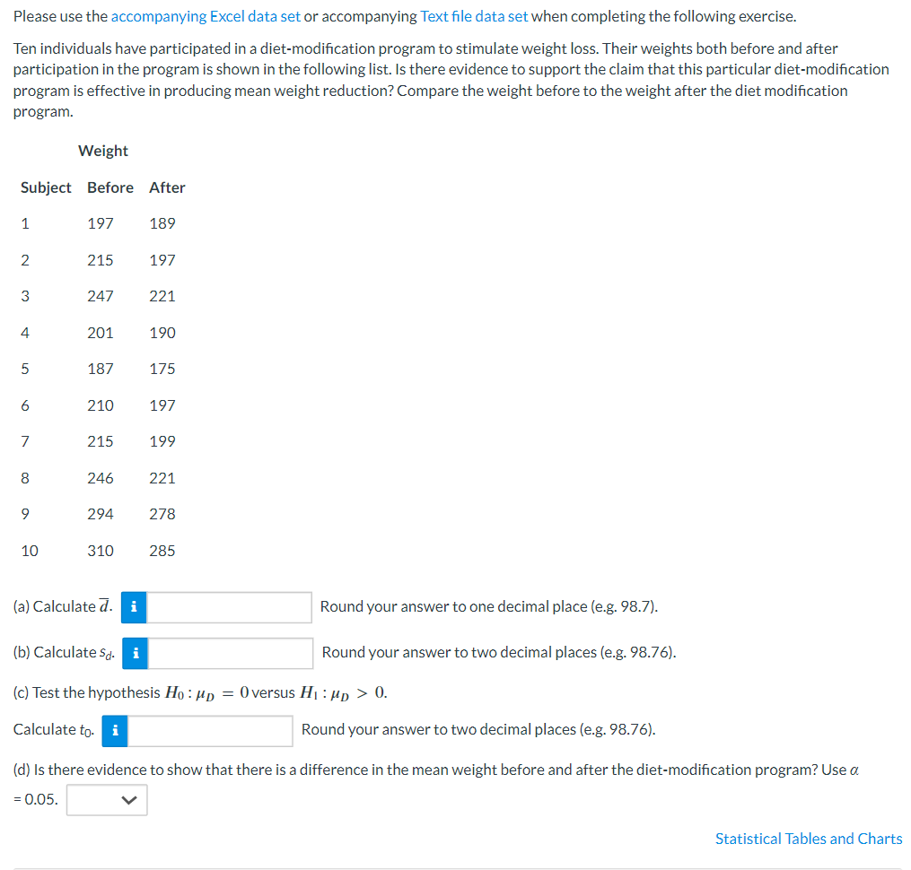 Solved Please use the accompanying Excel data set or | Chegg.com