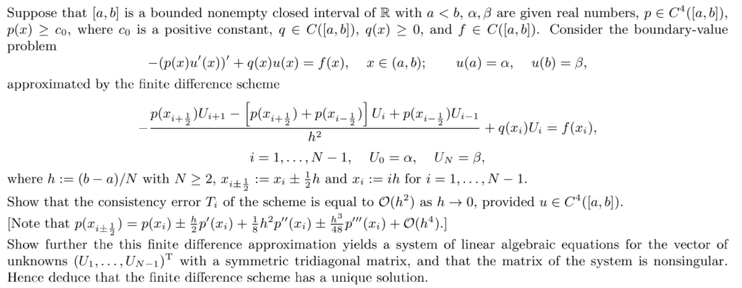 Solved Suppose that a,b ﻿is a bounded nonempty closed | Chegg.com