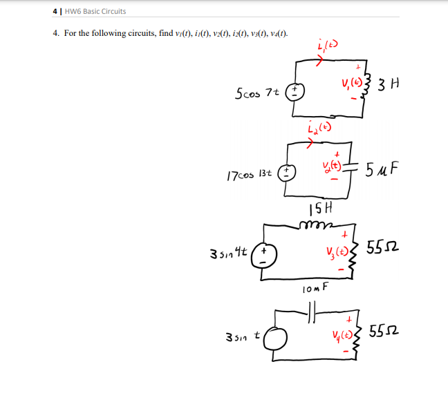 Solved Homework #6 Basic Circuits Name Please attempt all | Chegg.com