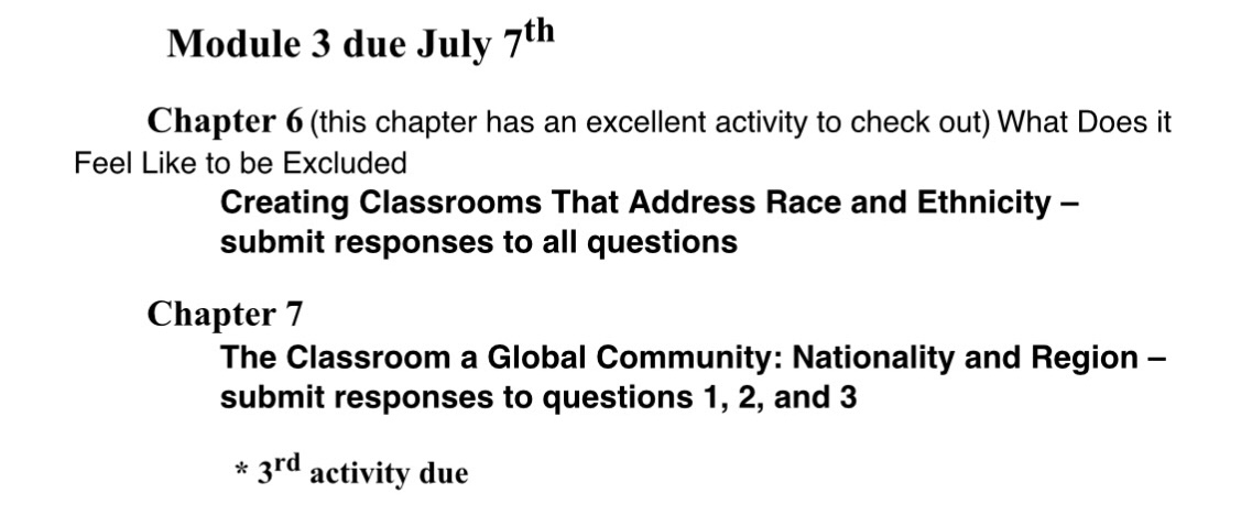 Solved Module 3 due July7th Chapter 6 (this chapter has an | Chegg.com