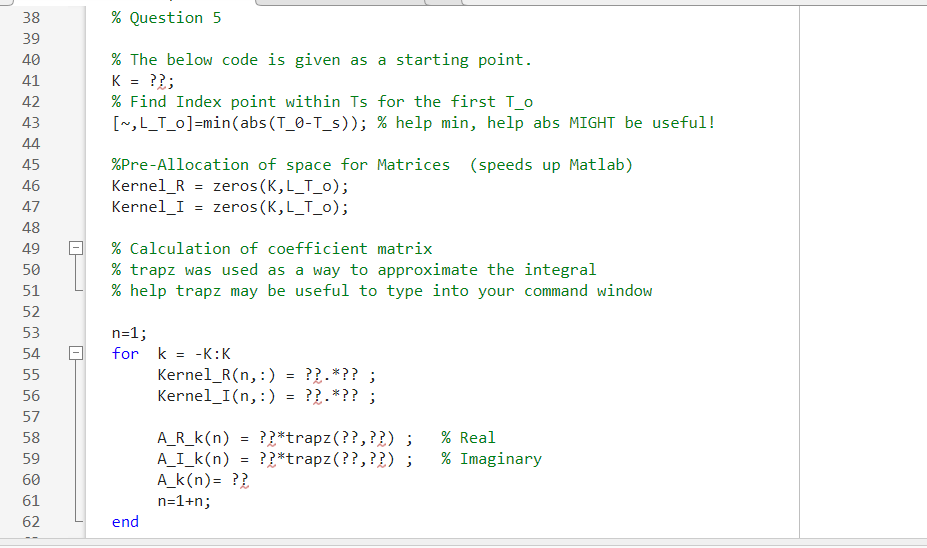 Solved Please look at my MATLAB code and tell me how to fix | Chegg.com