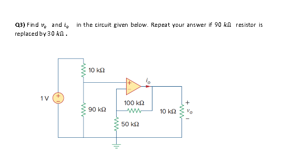 Solved Q3) Find v0 and i0 in the circuit given below. Repeat | Chegg.com