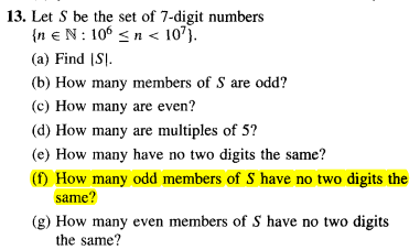 Solved 13. Let S be the set of 7-digit numbers {n €N: 106 ≤ | Chegg.com