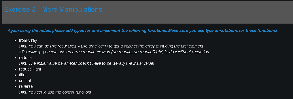 Solved Exercise 3 - More Manipulations Again using the | Chegg.com