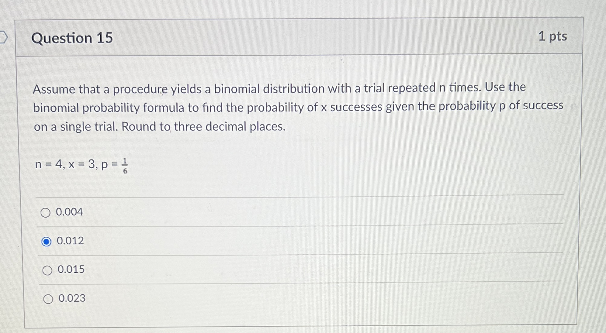 Solved Assume that a procedure yields a binomial | Chegg.com