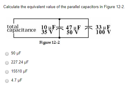 Solved Calculate the equivalent value of the parallel | Chegg.com