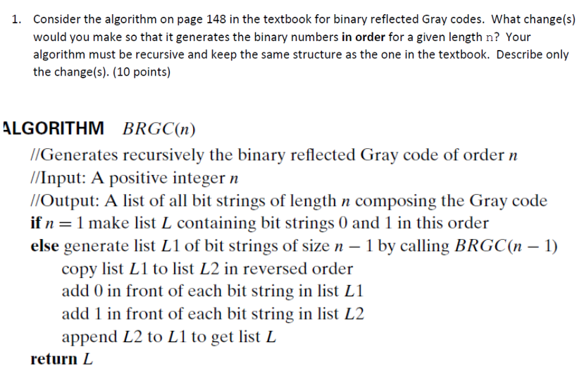 Solved Consider the algorithm on page 148 in the textbook | Chegg.com