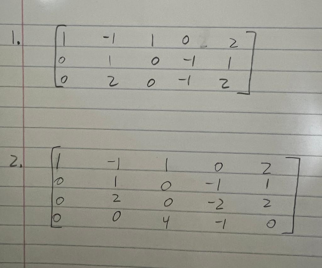 Solved In each case below, a ) Find the solution set of the | Chegg.com