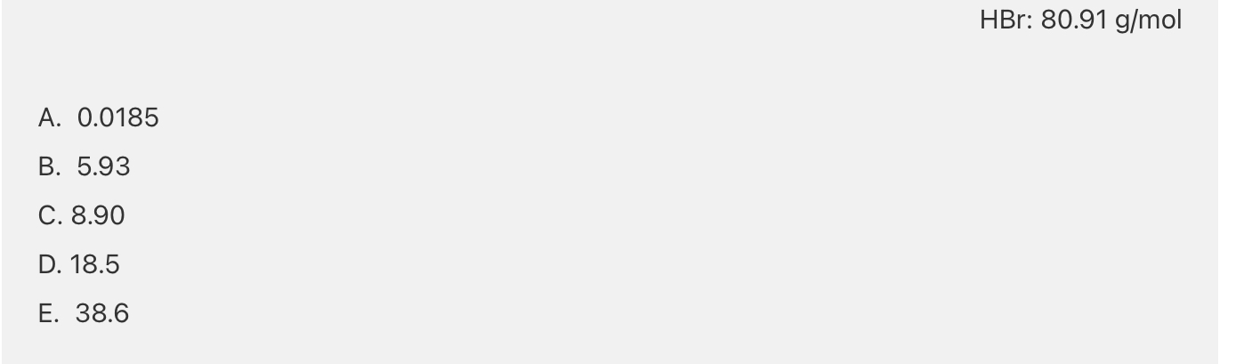 Solved 1)Calculate the molarity of HBr in a solution whose | Chegg.com