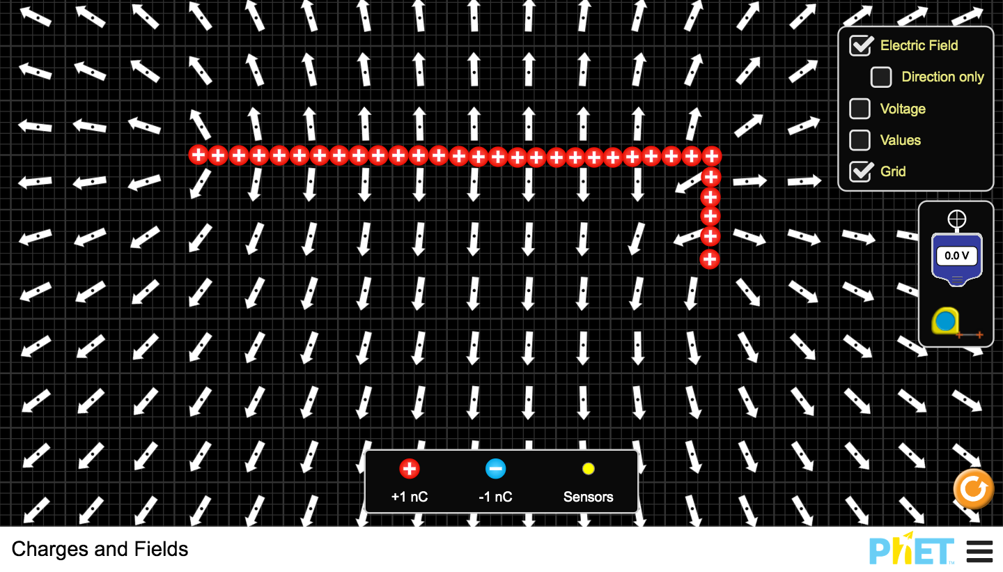 Solved How does E-field line density change as | Chegg.com