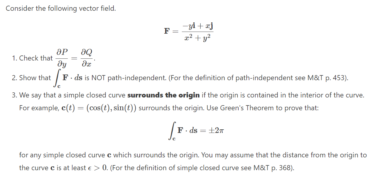 Solved Consider the following vector field. F=x2+y2−yi+xj 1. | Chegg.com