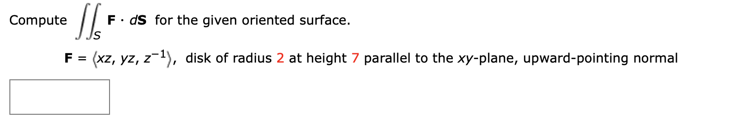 Solved Compute Sle Fids for the given oriented surface. F = | Chegg.com