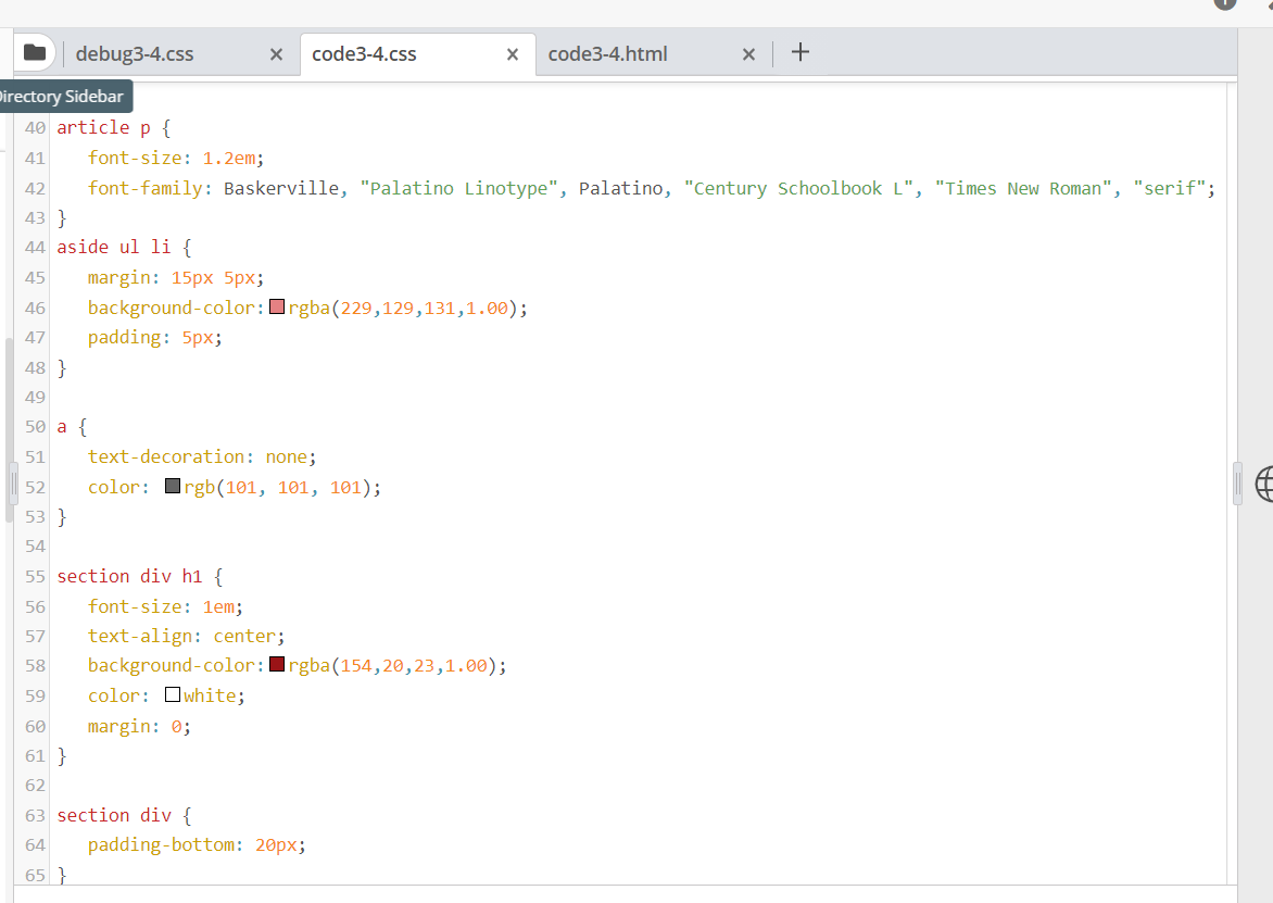 I need help debugging the grid areas in the | Chegg.com