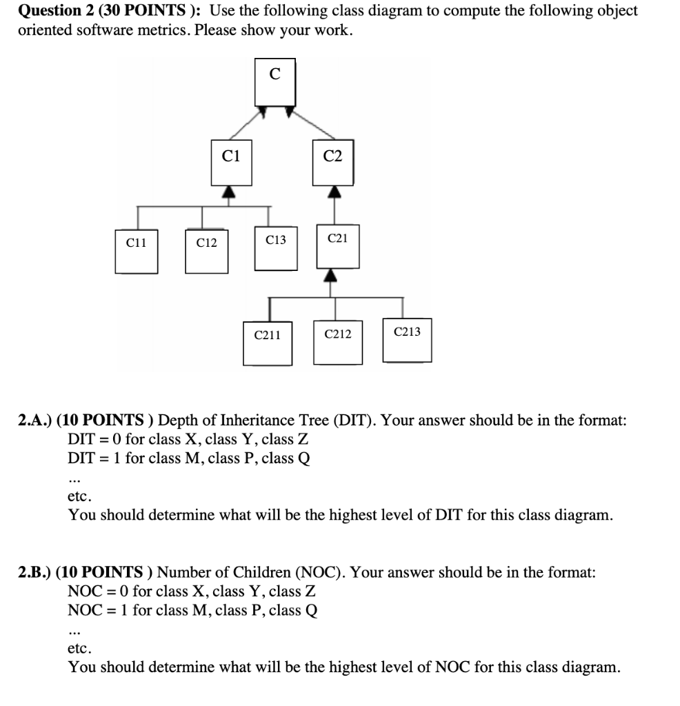 Solved Question 2 30 Points Use The Following Class