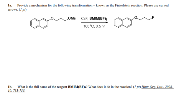 Solved 1a. Provide a mechanism for the following | Chegg.com