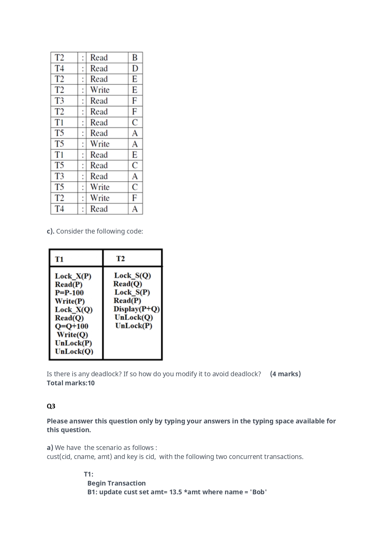 Solved Question 1 Please answer this question only by typing | Chegg.com