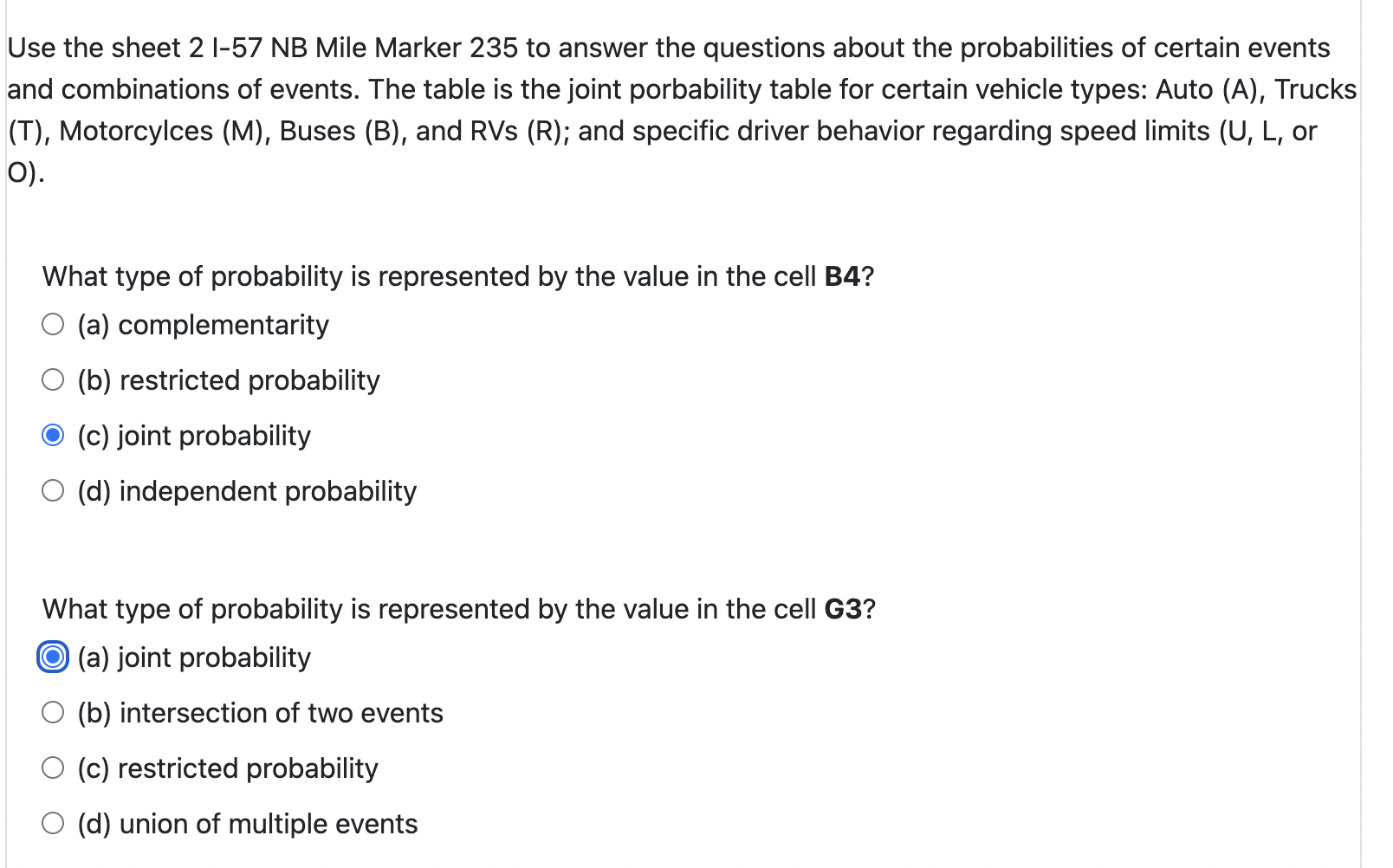 Solved Use The Attached Excel File To Answer The Questions 