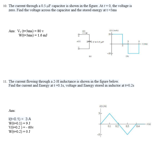 Solved 1. In the circuit shown below, if Vo 800V Volts and | Chegg.com