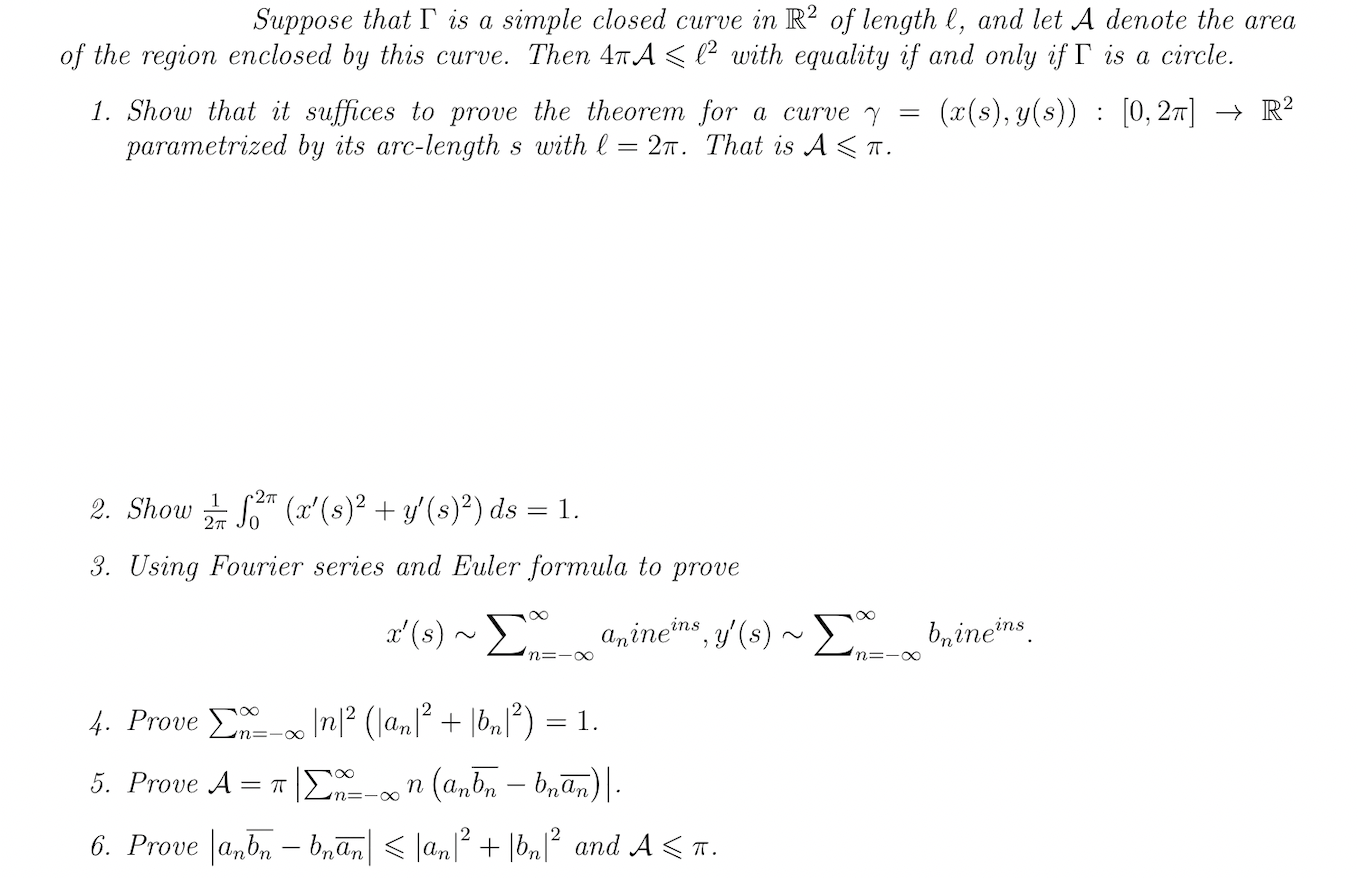Solved Suppose that Γ is a simple closed curve in R2 of | Chegg.com