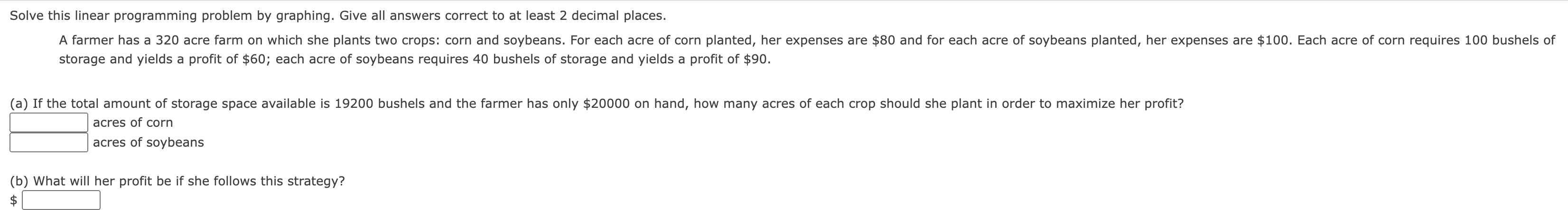 Solved Solve this linear programming problem by graphing. | Chegg.com