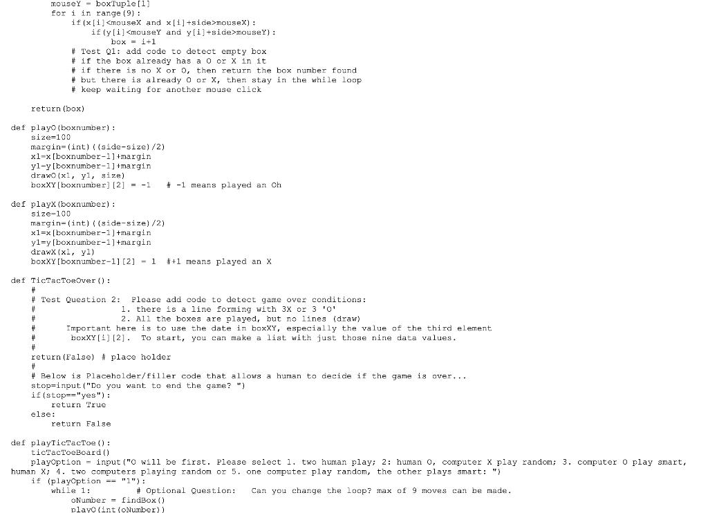 Solved playoption - input(&quot;0 will be first. Please select 1, | Chegg.com