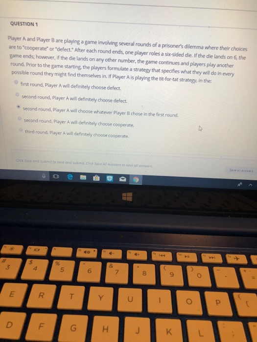 Solved QUESTION1 Player A and Player B are playing a game | Chegg.com