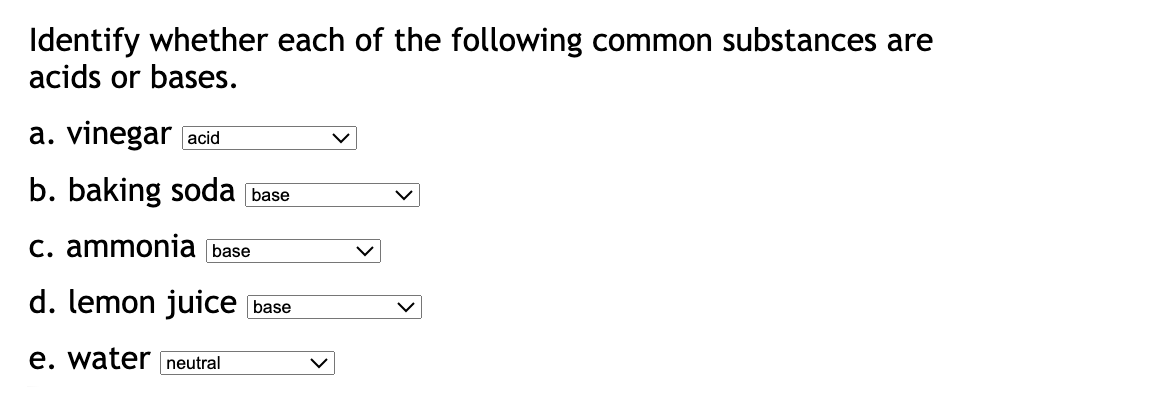 Solved Identify whether each of the following common | Chegg.com