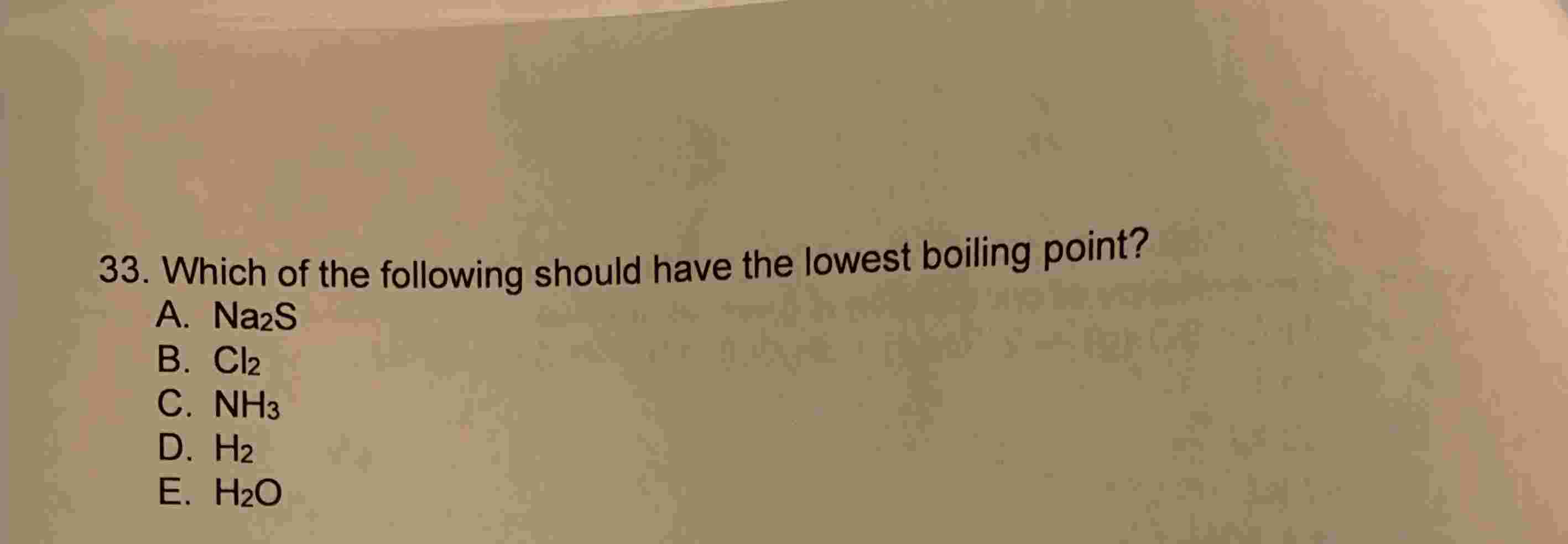 Solved Which of ﻿the following should have the lowest | Chegg.com