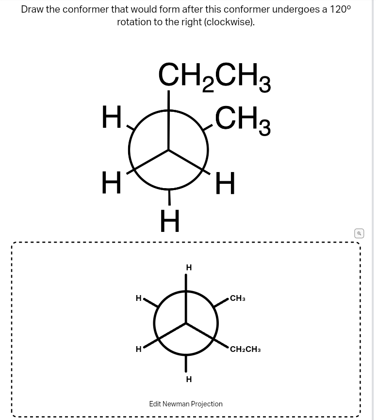 Solved Draw the conformer that would form after this | Chegg.com