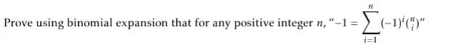 Solved Prove using binomial expansion that for any positive | Chegg.com