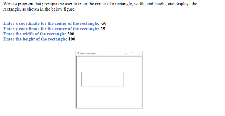 Solved Write a program that prompts the user to enter the | Chegg.com