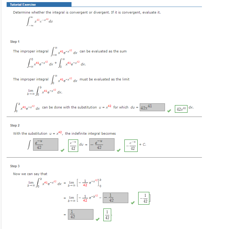 Solved Tutorial Exercise Determine whether the integral is | Chegg.com