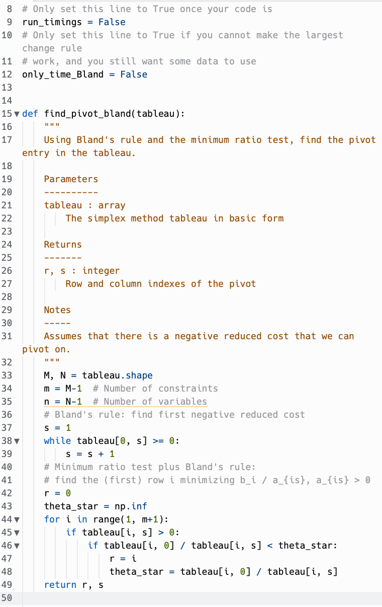 Solved Algorithms The Simplex Method performs pivoting | Chegg.com