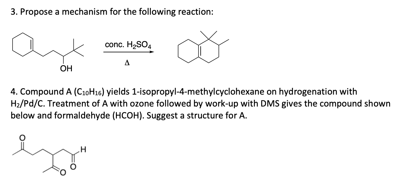 Solved 3. Propose a mechanism for the following reaction: | Chegg.com