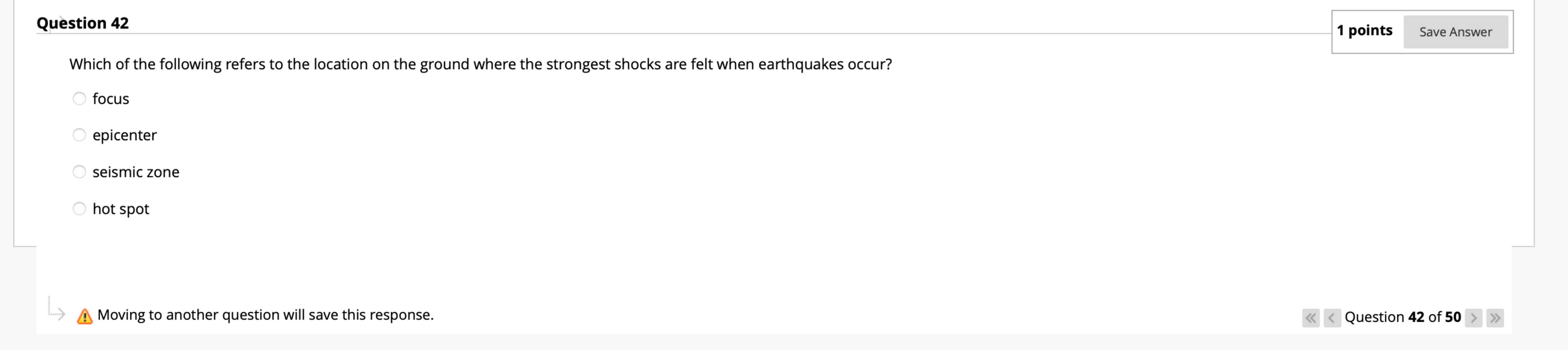 Solved Question 42Which of the following refers to the | Chegg.com