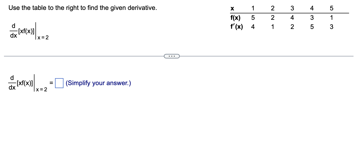 Solved Use the table to the right to find the given | Chegg.com